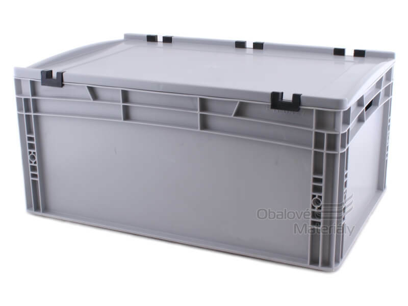 Euro přepravka s víkem 60x40x27 cm - Obalové Materiály