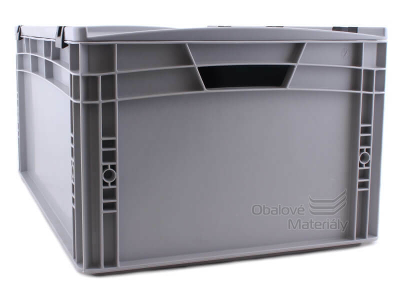 Euro přepravka s víkem 60x40x27 cm - Obalové Materiály
