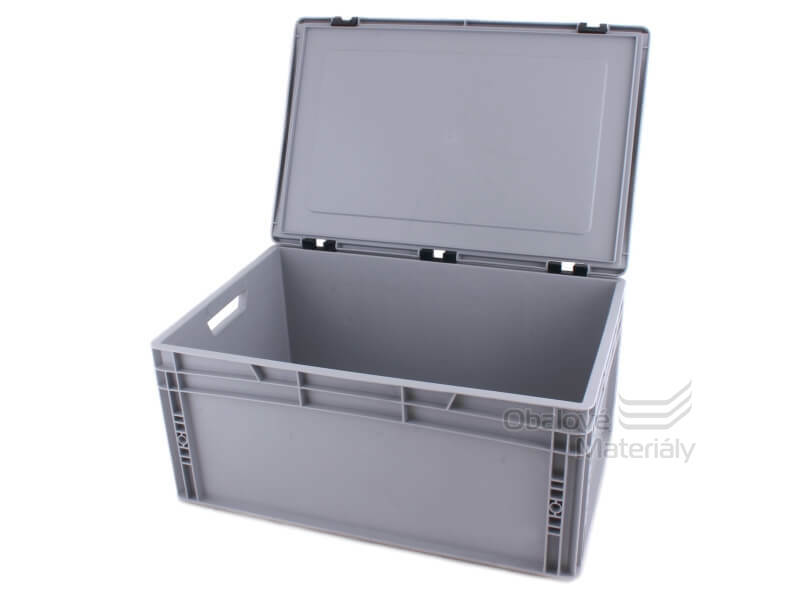 Euro přepravka s víkem 60x40x27 cm - Obalové Materiály