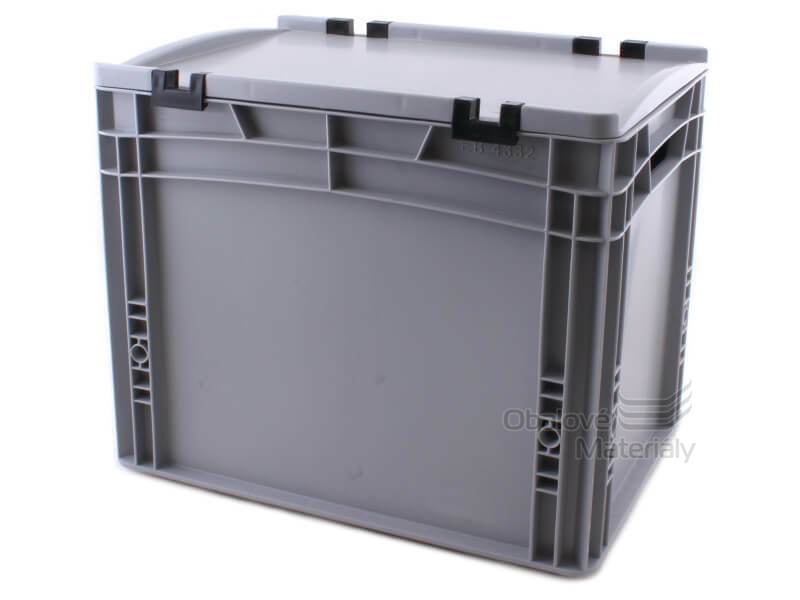 Euro přepravka s víkem 40x30x32 cm - Obalové Materiály