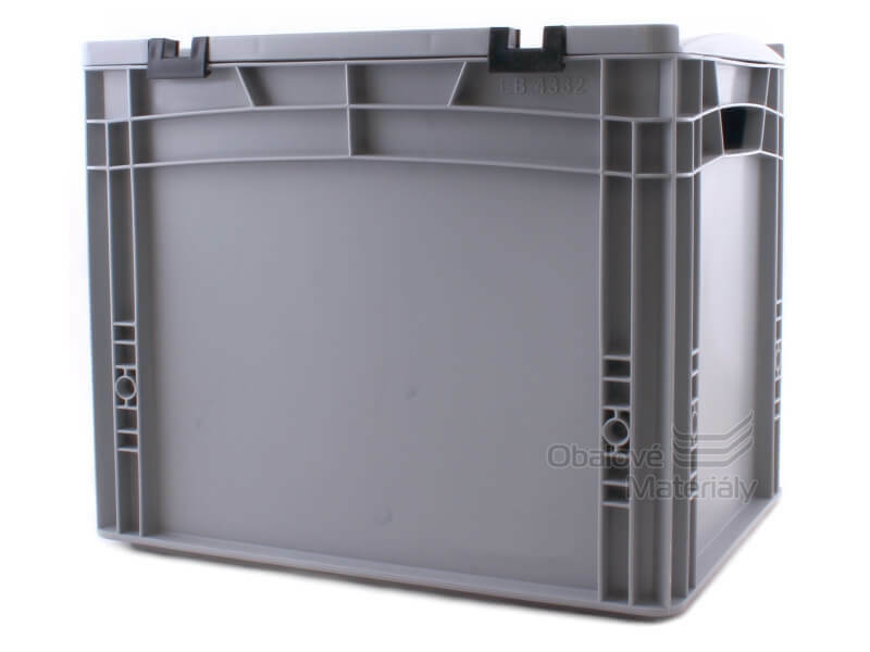 Euro přepravka s víkem 40x30x32 cm - Obalové Materiály