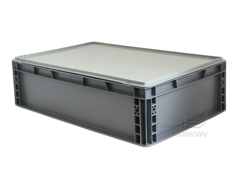 Euro přepravka s víkem 60x40x17 cm - Obalové Materiály